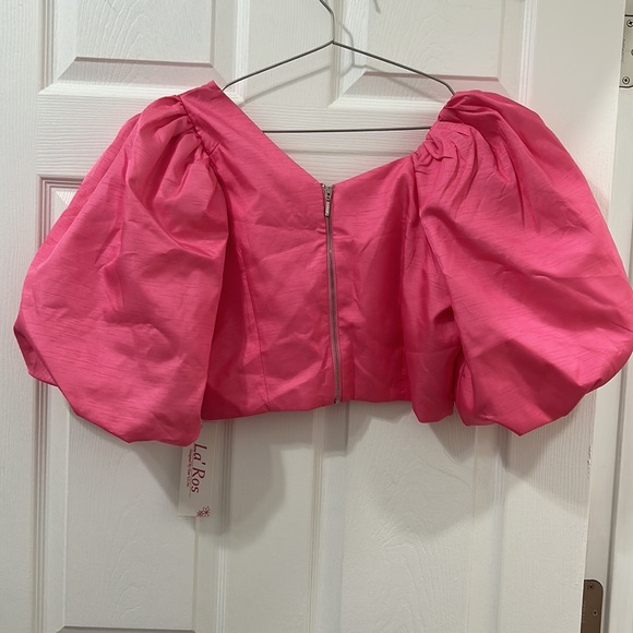 La’Ros | Tops | Nwt Pink Ballon Crop Top | Poshmark